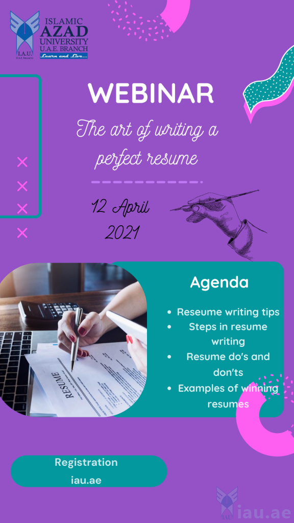 Resume writing - Islamic Azad University | Dubai Branch